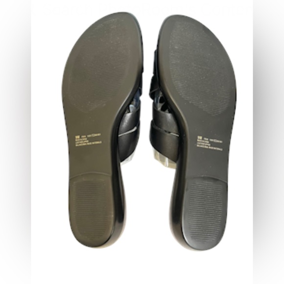 Classic Elements | Shoes | New Classic Elements Black Leather Sandals ...